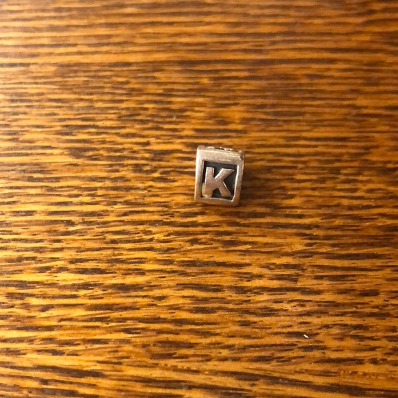 Pandora | Jewelry | Pandora Stamped 925 Ale Letter K | Poshmark